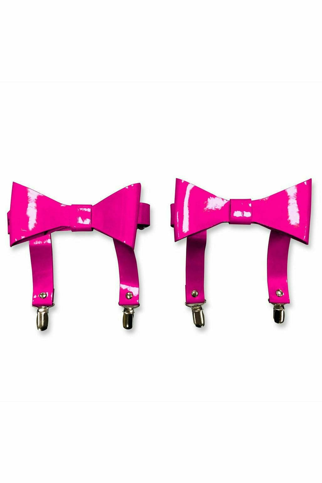 Pink Patent Garters by Musotica - Stylish Comfort – Musotica.com